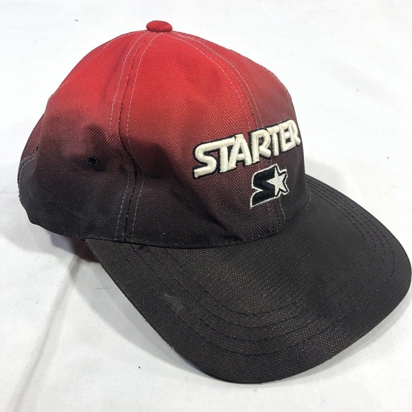 STARTER | Accessories | Vintage Starter Hat Cap Mens Red Gray Black ...